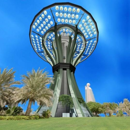 Almeisan Tower is a Solar Concentrating Skyscraper