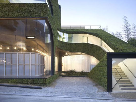 Foliage Covered Botanical Building by Mass Studies