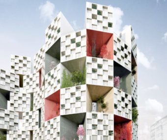 BIG Designs a Pixelated Apartment Complex With Lots of Green Space