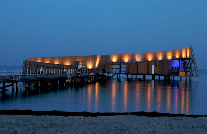 Denmark' Spiraling Wood Sea Bath is an Oceanic Oasis for Swimmers