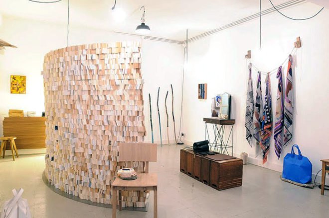Pop-Up Boutique in Former Solar Panel Shop Decorated With Recycled ...
