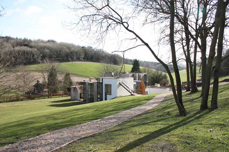Wine Barrel-Inspired Downley House in England is Built from Former ...