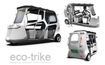 Eco E-Trike is a Futuristic Electric Vehicle Concept for City Driving