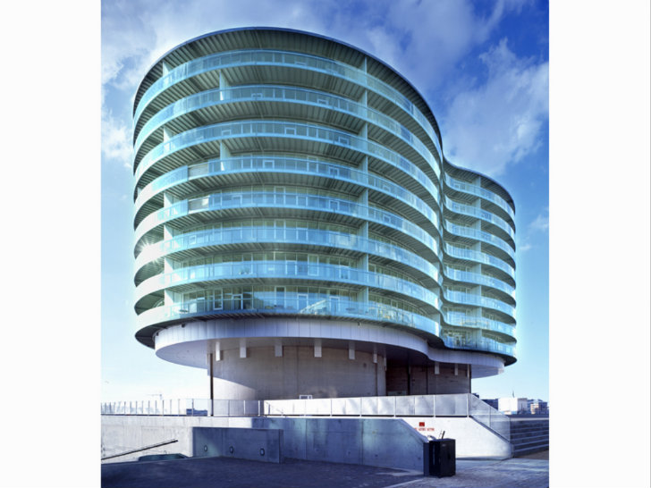 MVRDV Converts Twin Silos into Gemini Residences on Copenhagen's Waterfront