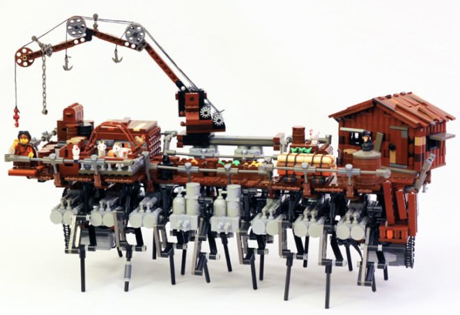 Post-Apocalyptic LEGO Ship Can Walk Around on Dry Land