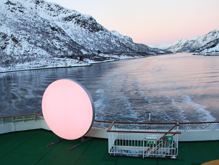 Giant LED Sun Travels Around the World to Light Up the Dark Winter Sky