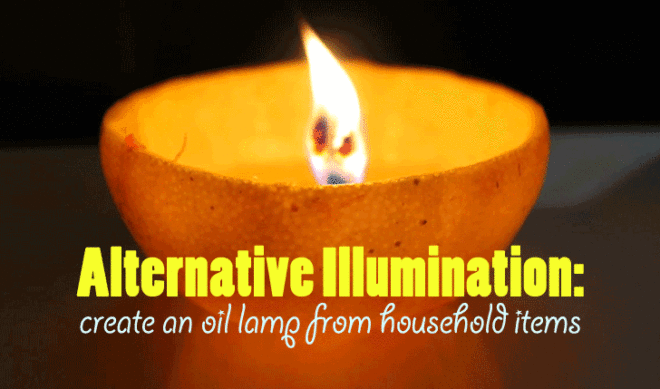 Alternative Illumination: Create an Oil Lamp from Household Items