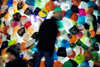 Consumerist Christmas Tree Uses Thousands of Multi-Colored Plastic Bags ...