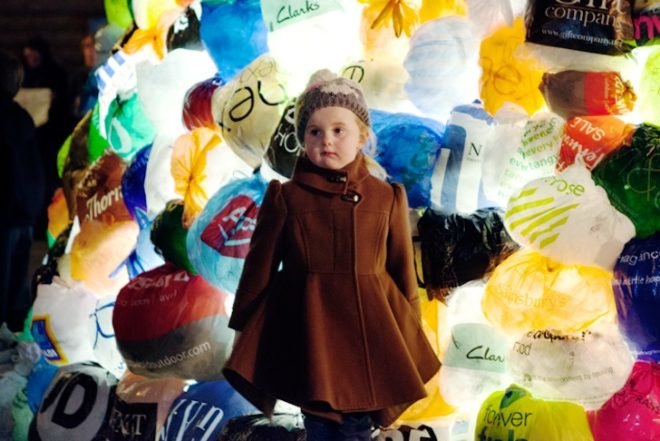 Consumerist Christmas Tree Uses Thousands of Multi-Colored Plastic Bags ...