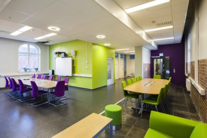 Colorfully Renovated Ny Krohnborg School Revitalizes a Neighborhood in ...
