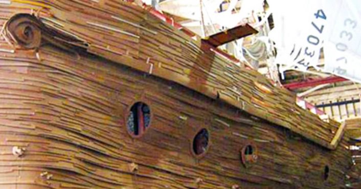 recycled cardboard pirate ship « Inhabitat – Green Design, Innovation ...