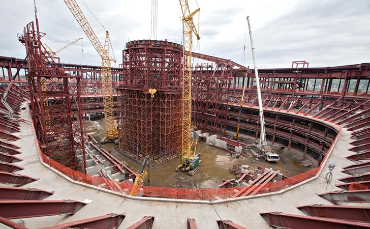 Construction of the Olympic Stadium in Sochi. | Inhabitat - Green ...