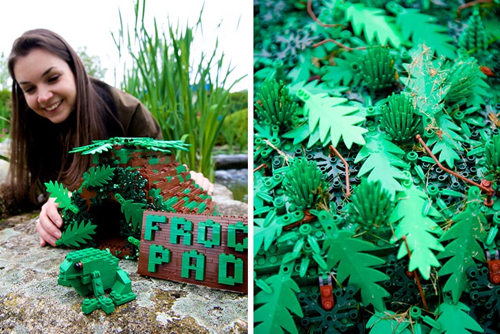 Adorable LEGO Wildlife Garden With Frogs and Hedgehogs Opens in the UK ...
