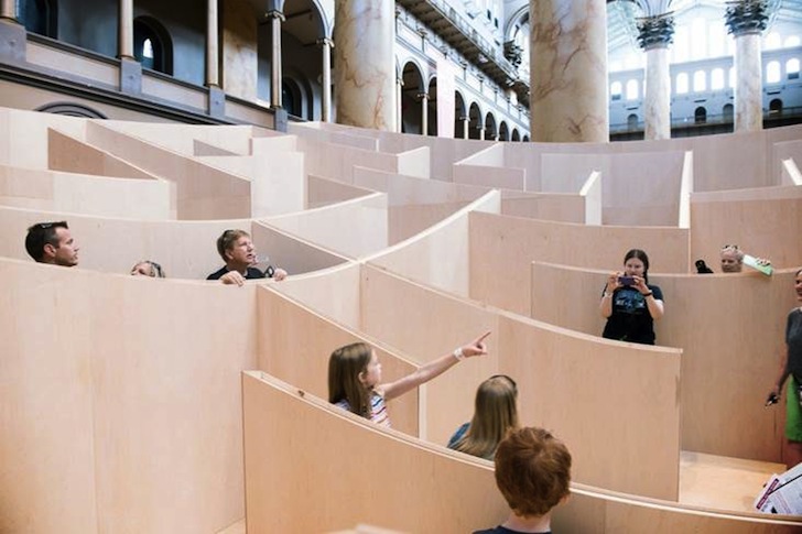 Bjarke Ingels' Concave BIG Maze Takes Over DC's National Building Museum