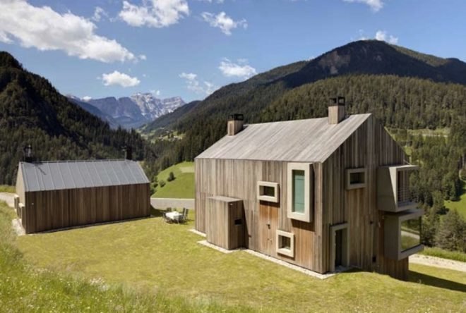 Modern Wood-Clad House Uses Limestone Walls for Passive Cooling in the ...