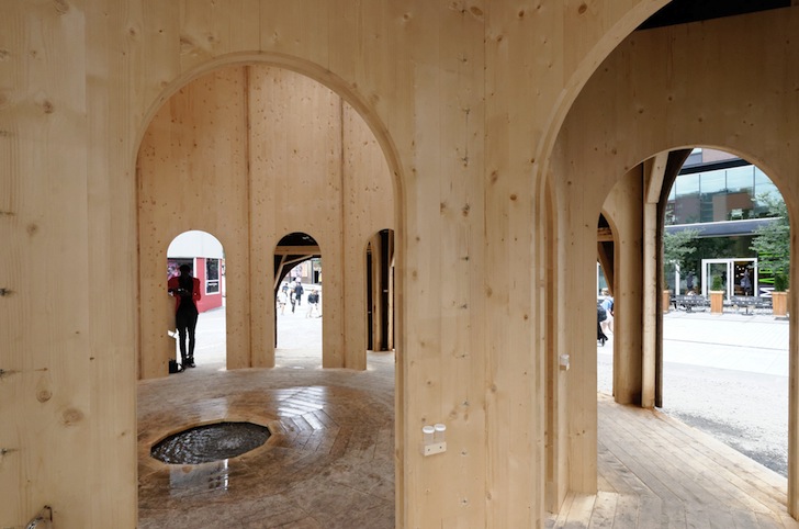 Raumlaborberlin's Grass-Covered Fountain House Reactivates a Lonely ...