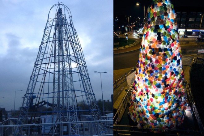 Consumerist Christmas Tree uses 2,000 plastic bags to make you rethink ...