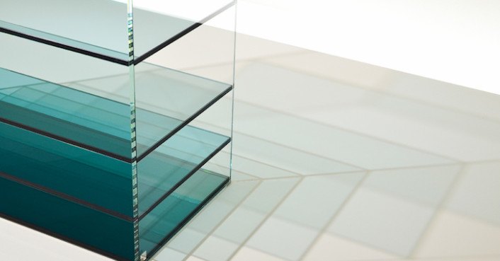 Nendo Graduated Glass Table « Inhabitat – Green Design, Innovation ...