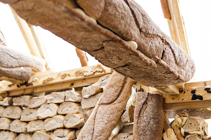 This entire house is built from loaves of bread!