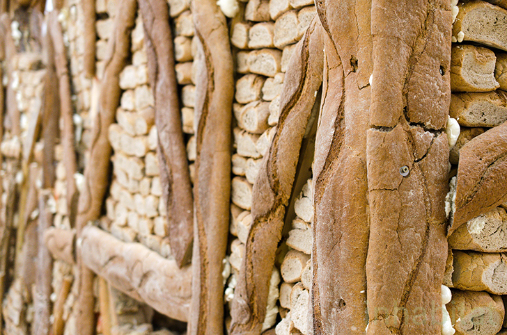 This entire house is built from loaves of bread!