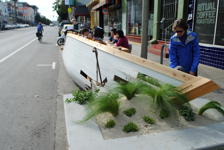 12 Inspiring mini parks created in street parking spaces