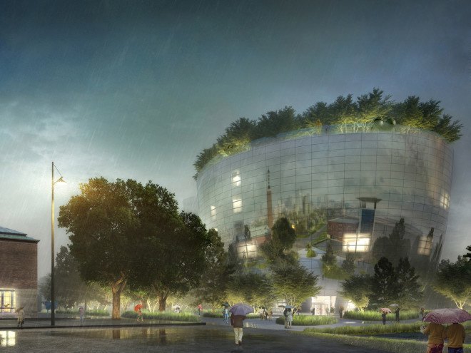 MVRDV’s mirrored “salad bowl” art depot gets green light in Rotterdam