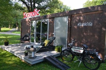 This portable hotel room can pop up almost anywhere in Scandinavia