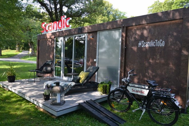 This portable hotel room can pop up almost anywhere in Scandinavia