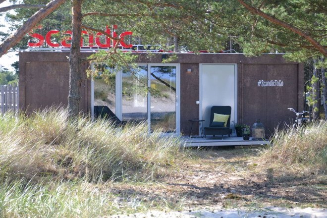 This portable hotel room can pop up almost anywhere in Scandinavia