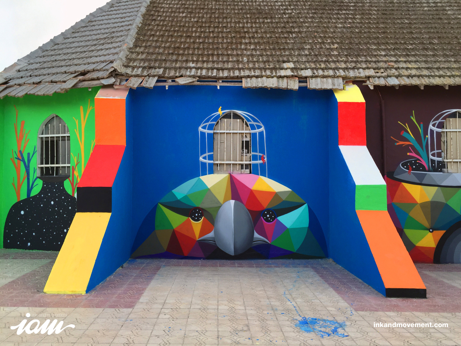 Okuda San Miguel's incredible street art completely transforms a church ...