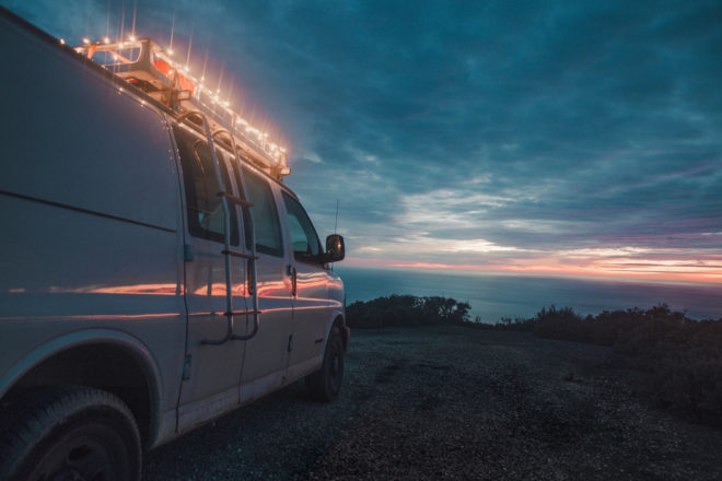 Man quits desk job to transform van into a digital nomad’s dream home