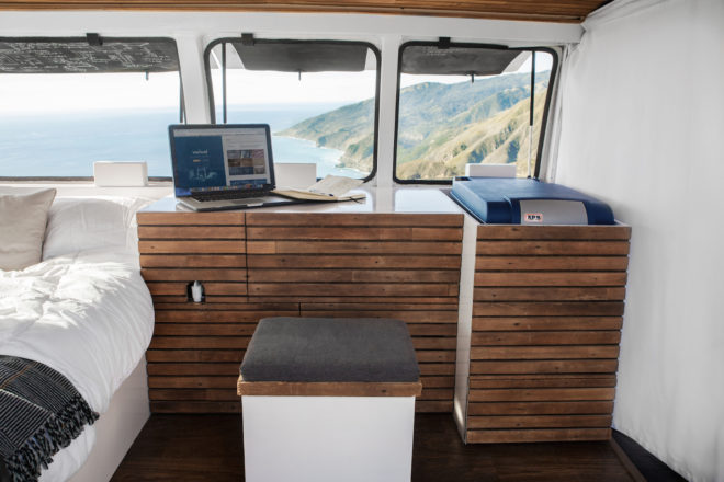 Man quits desk job to transform van into a digital nomad’s dream home