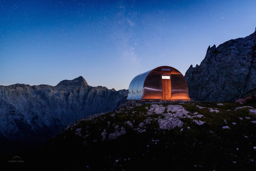 Tiny alpine hut is a cozy refuge in the harsh yet spectacular Slovenian ...