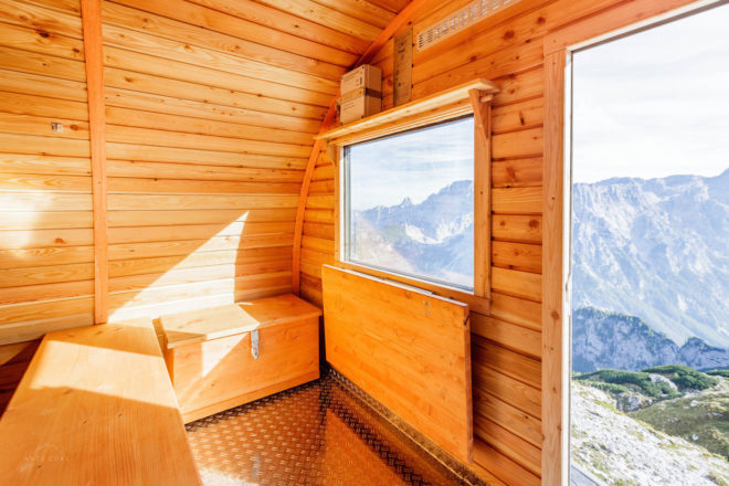 Tiny alpine hut is a cozy refuge in the harsh yet spectacular Slovenian ...
