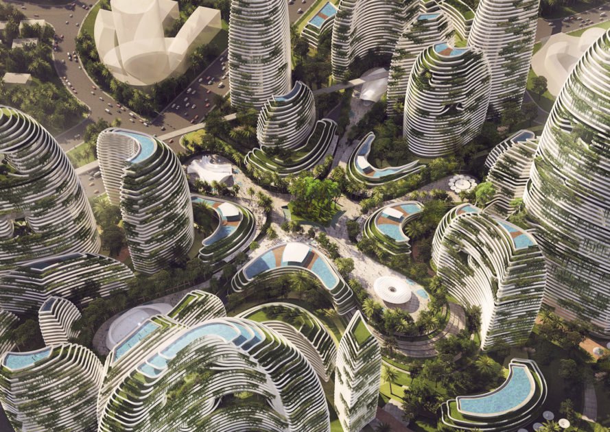 Futuristic green city design runs like a real rainforest in Malaysia