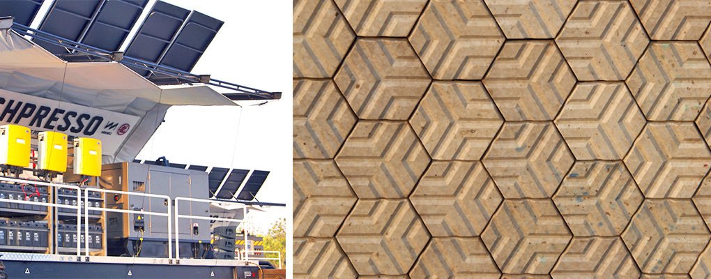 World's first mobile recycling plant turns trash into tiles