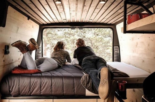 Living out of a van has never looked this good