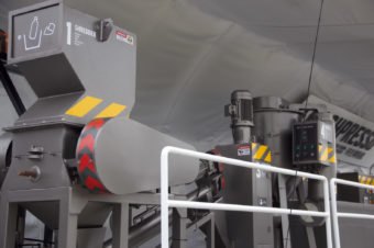 World's first mobile recycling plant turns trash into tiles