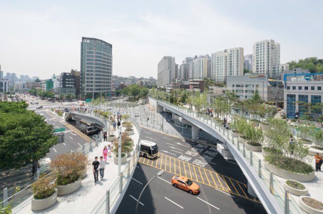 MVRDV transforms an abandoned highway into a "plant village" in the sky