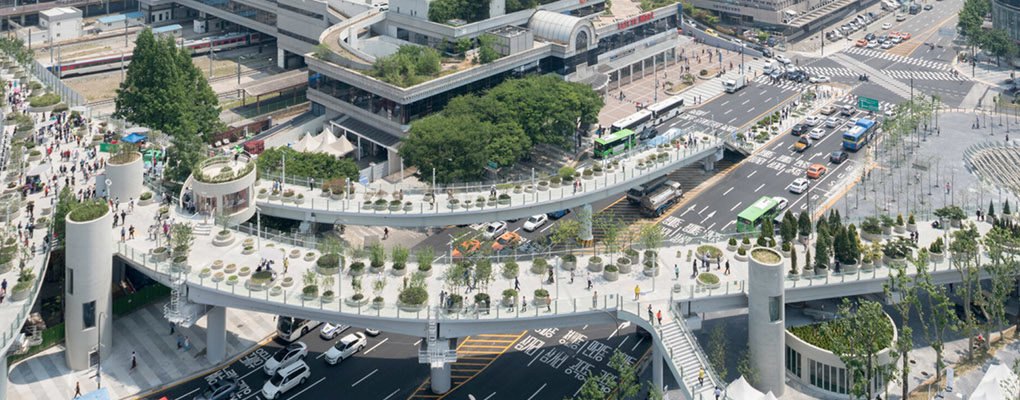 MVRDV transforms an abandoned highway into a "plant village" in the sky
