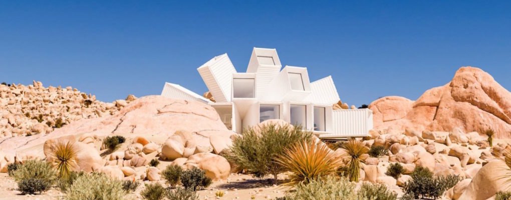 Starburst shipping container home to rise in the California desert