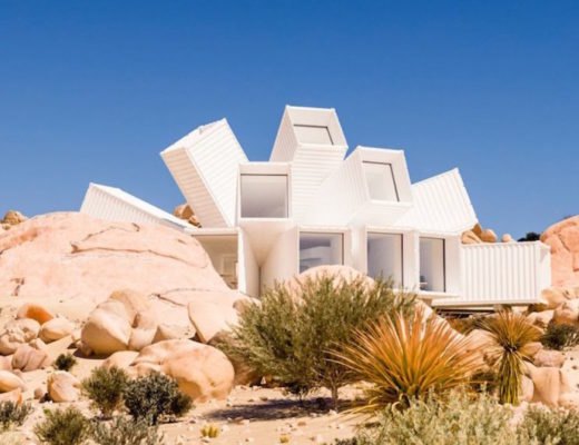 Starburst shipping container home to rise in the California desert
