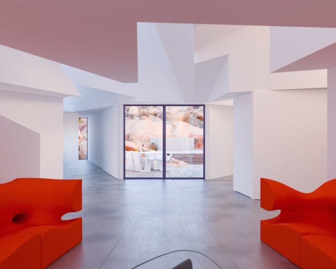 Starburst shipping container home to rise in the California desert