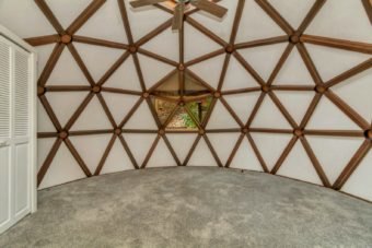 Couple spent seven years handcrafting their dream geodesic home