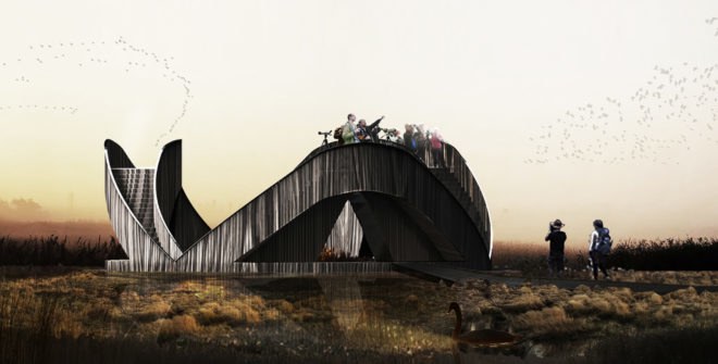 Lookout Loop bird observatory in Latvia doubles as a temporary shelter