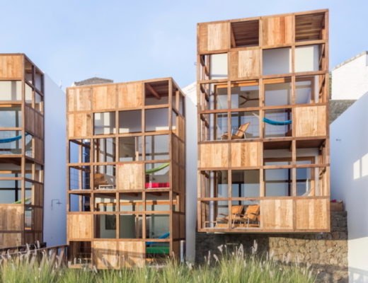 Recycled materials make up this quirky solar-powered hotel in West Africa