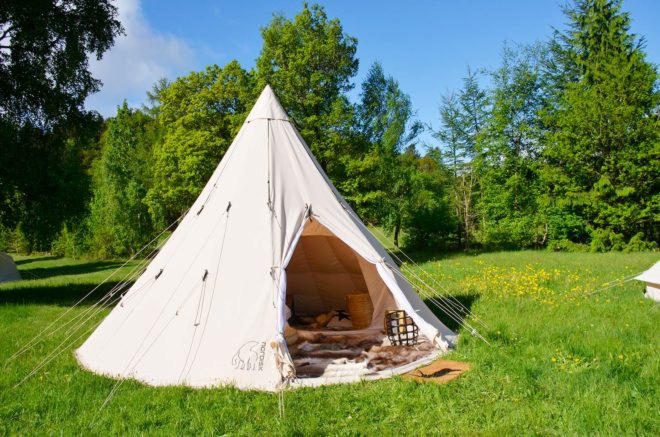 These Danish tents are inspired by the iconic tepee and Norse mythology