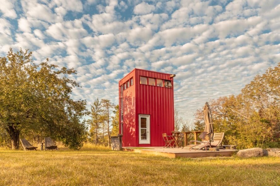 Red Tiny Home Tower | Inhabitat - Green Design, Innovation ...