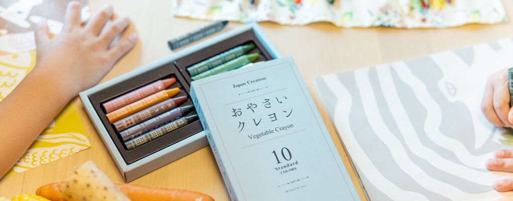 Oyasai Crayons are a plant-based coloring option made from food waste