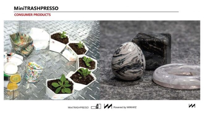 Trashpresso is the first mobile plastic upcycling platform